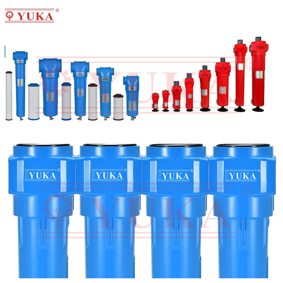 What are types of Compressed air filters?