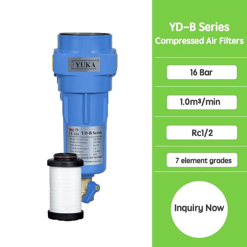 Compressed air filter system for air dryer