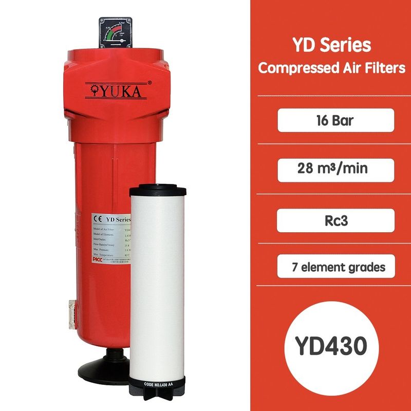 Compressed Line Air Filter Removed Odor Oil Vapour