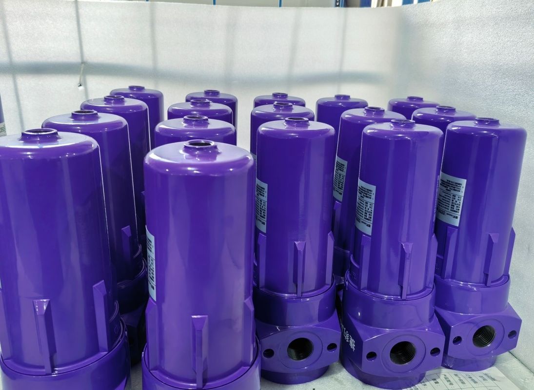 1/2 Inch NPT Inlet/Outlet Connection Aluminum Compressed Air Filter ...