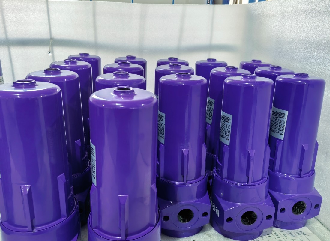 1/2 Inch NPT Inlet/Outlet Connection Aluminum Compressed Air Filter ...